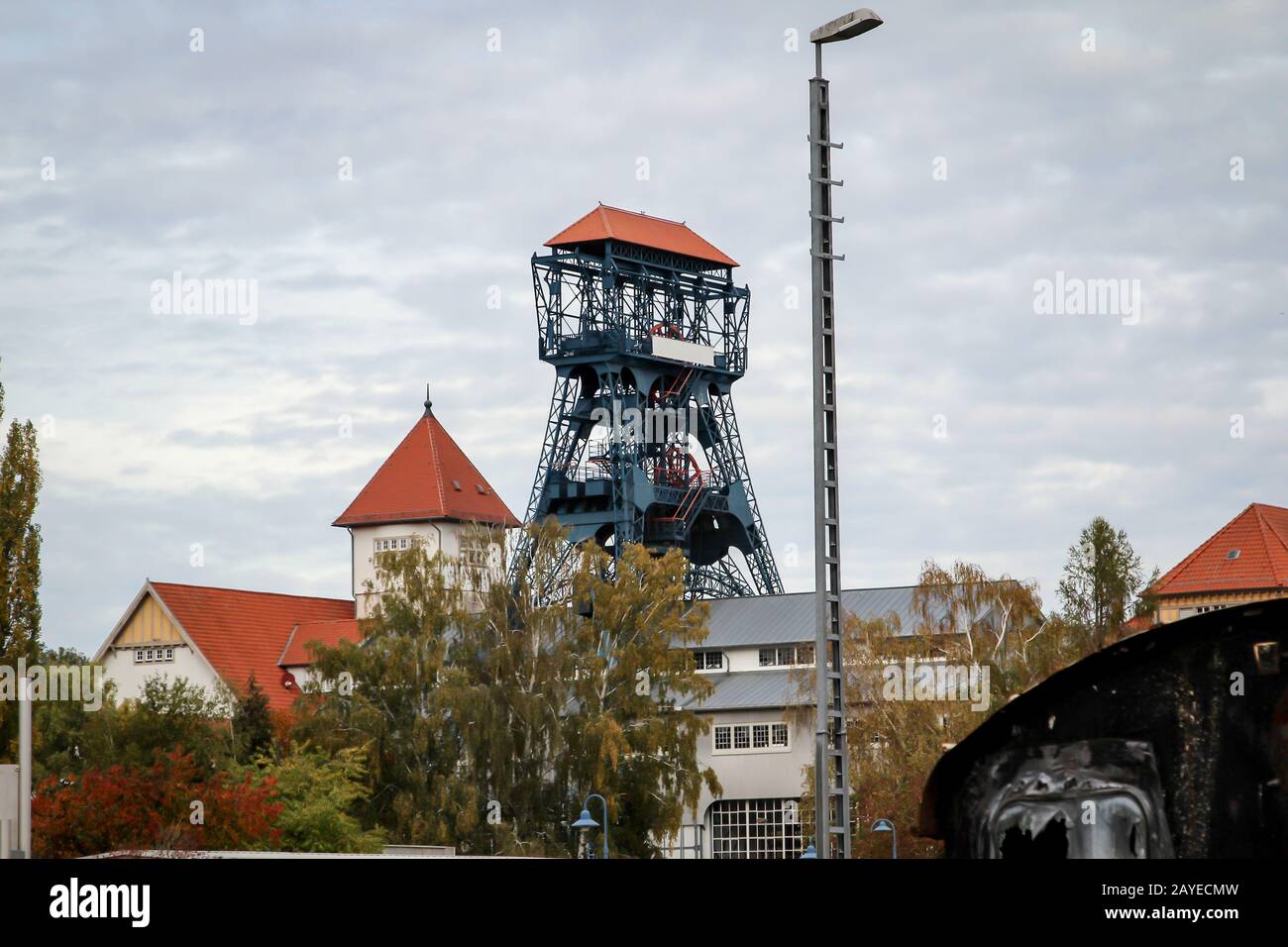 A mining tower in mining areas to promote coal Stock Photo - Alamy