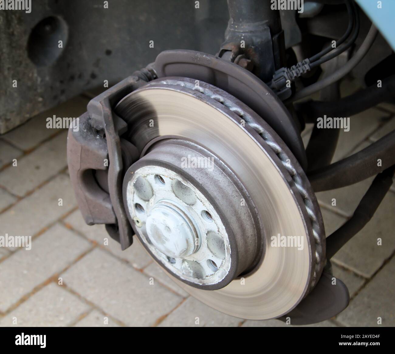 Car ventilated brake disc hi-res stock photography and images - Alamy