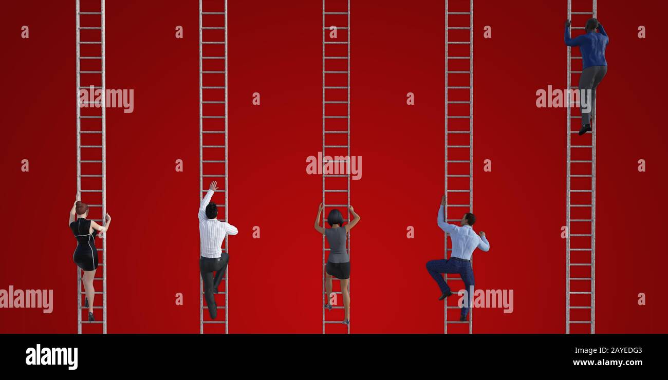 Job ladders hi-res stock photography and images - Alamy
