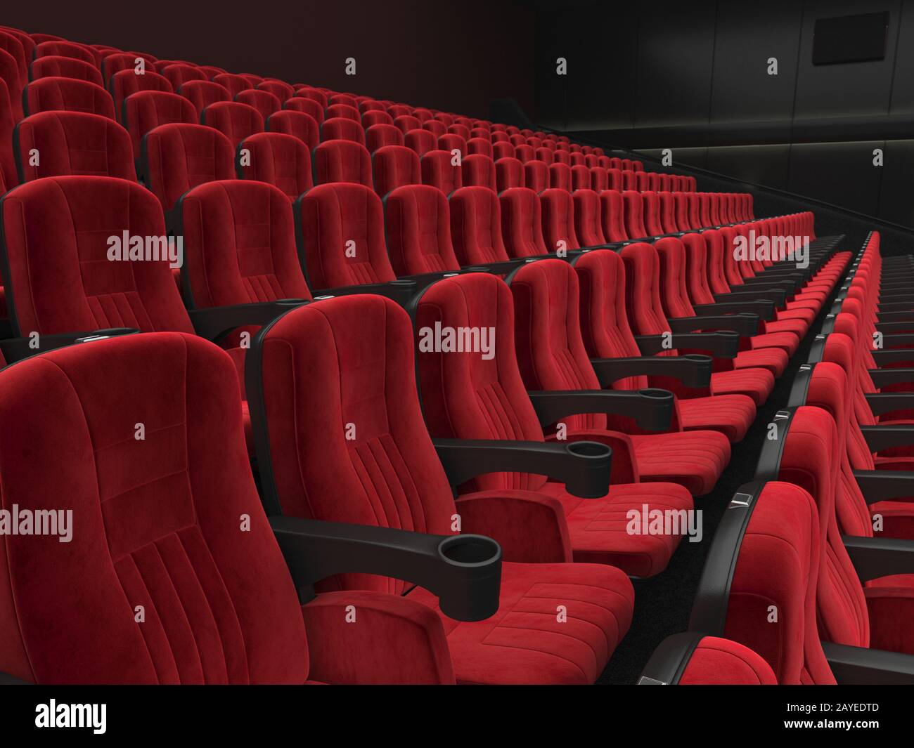 3D rendering modern cinema Stock Photo - Alamy