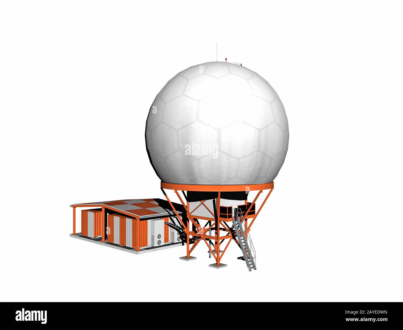 Airport radar station Cut Out Stock Images & Pictures - Alamy