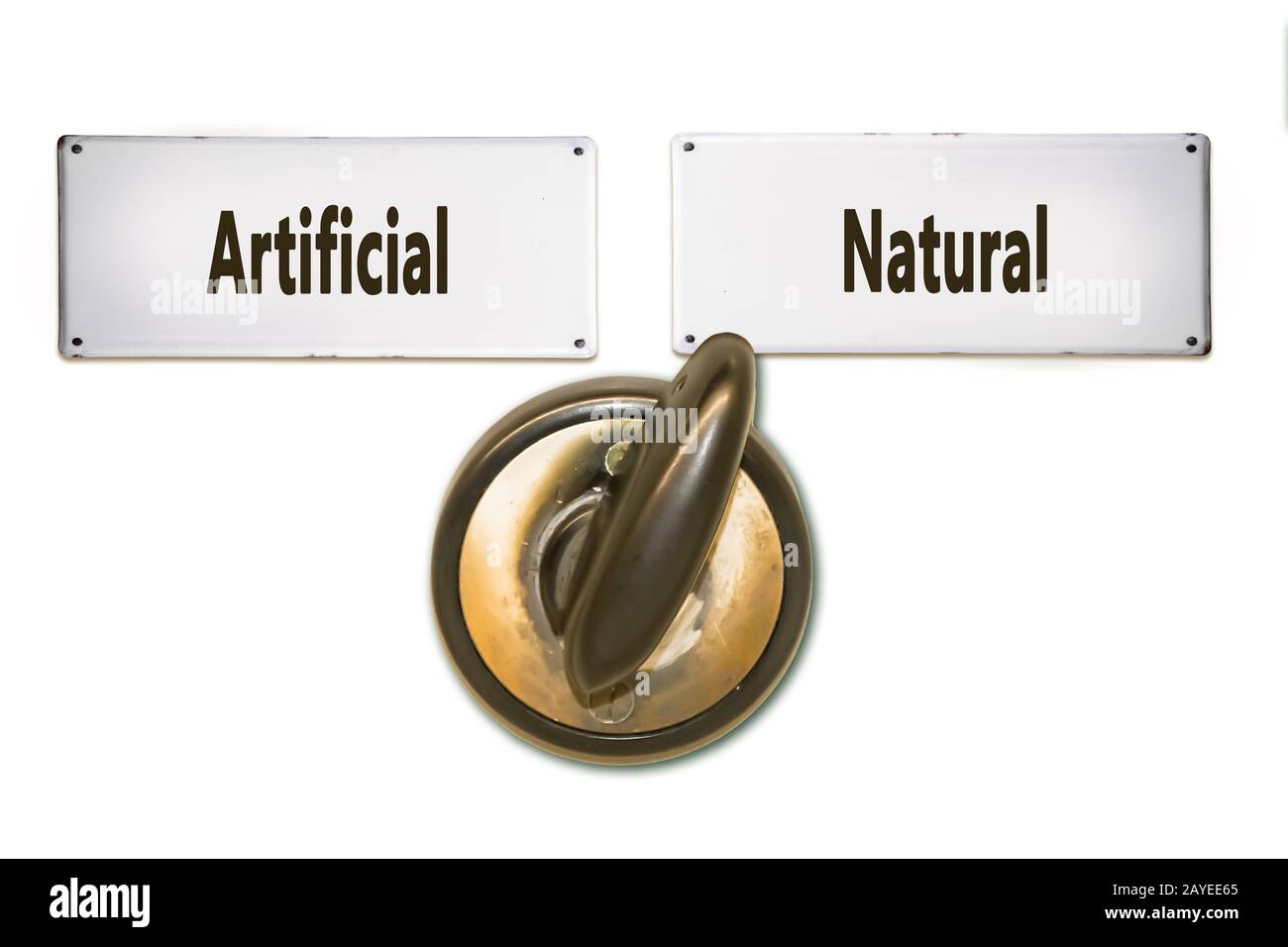 Natural vs artificial Cut Out Stock Images & Pictures - Alamy