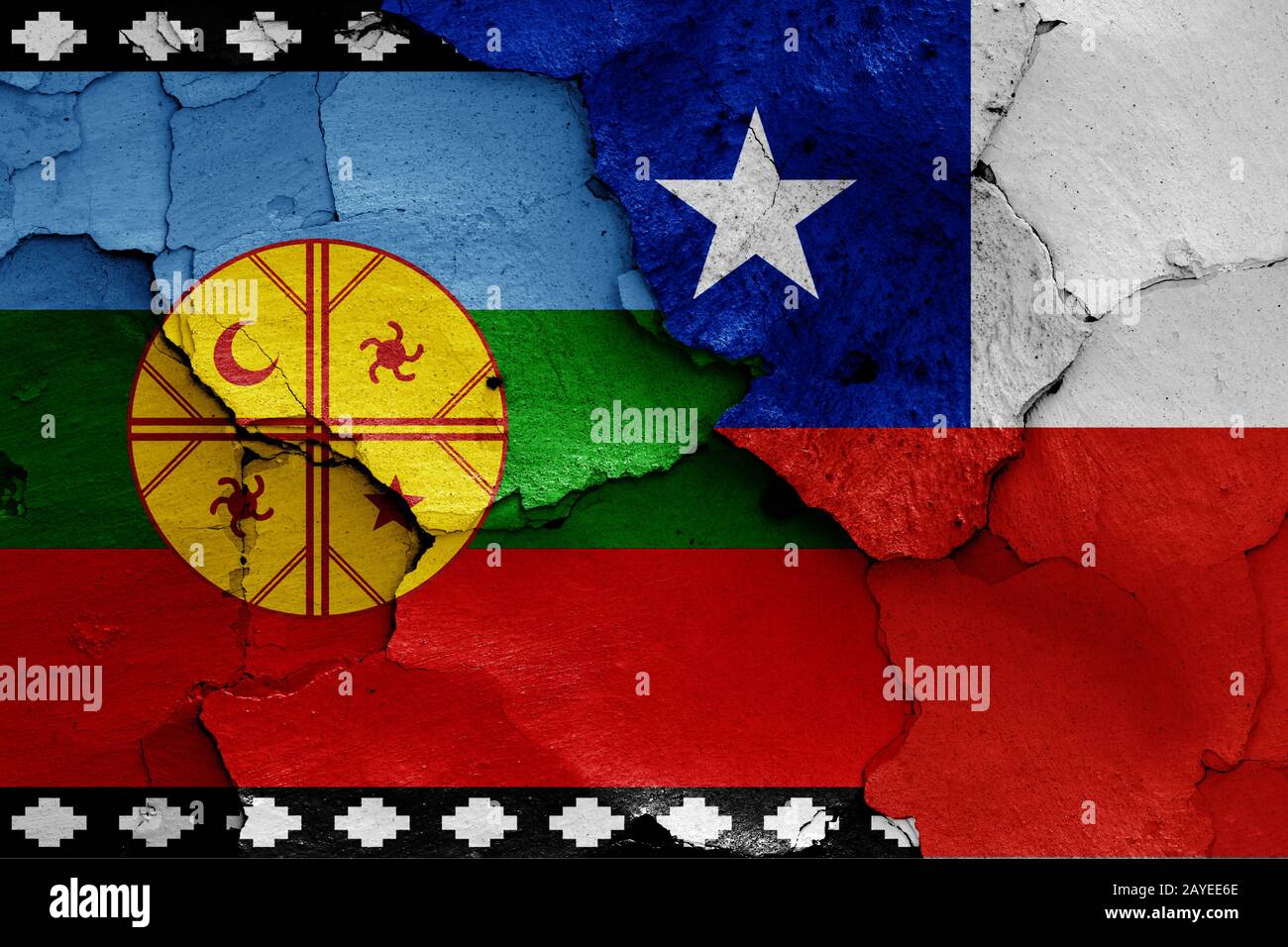 Mapuche flag hi-res stock photography and images - Alamy