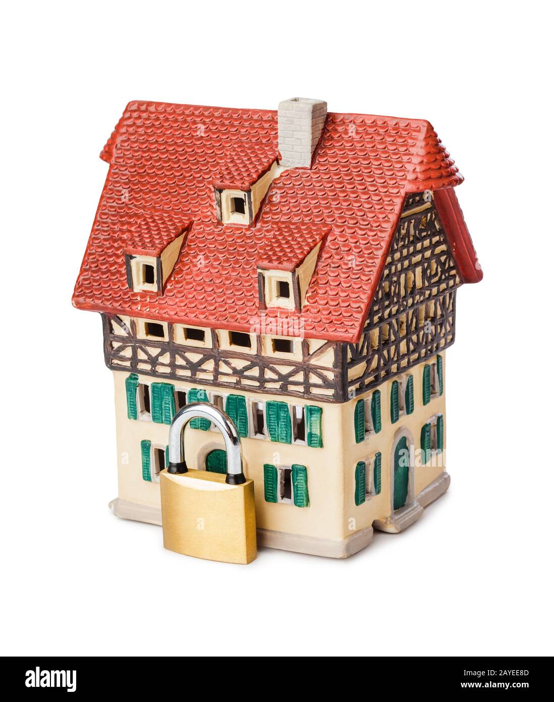 Lock and key model Cut Out Stock Images & Pictures - Alamy