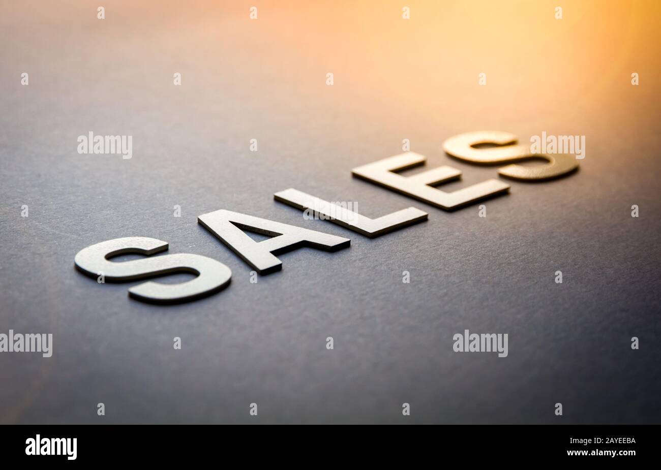 Word sales written with white solid letters Stock Photo - Alamy