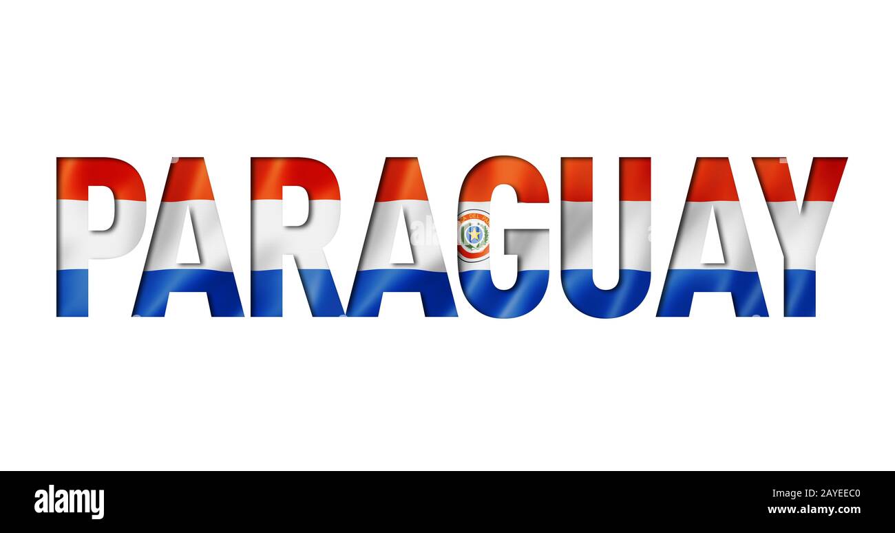paraguay flag text font Stock Photo - Alamy