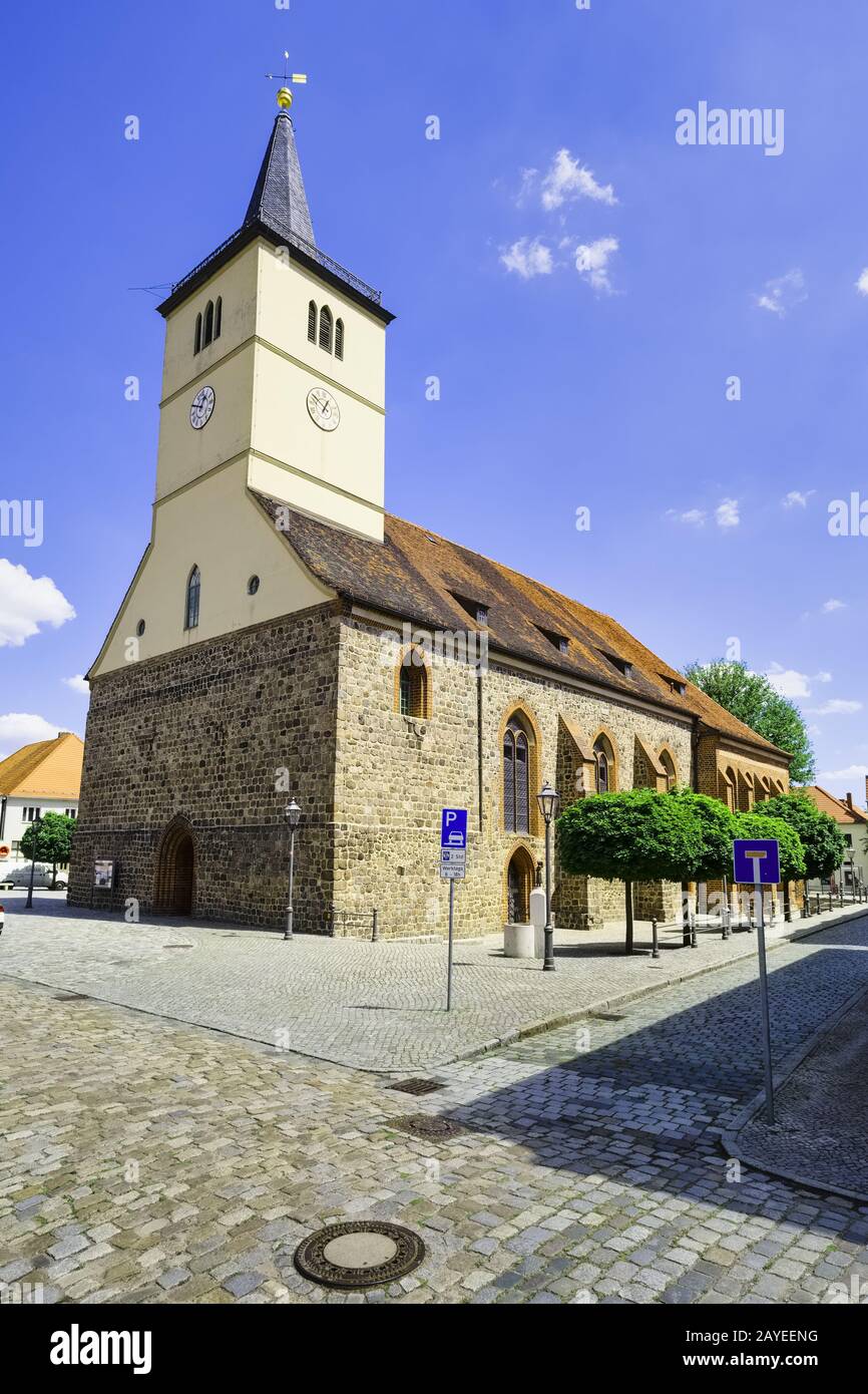 Church St. Marien and St. Nikolai, Beelitz, Brandenburg, Germany Stock ...