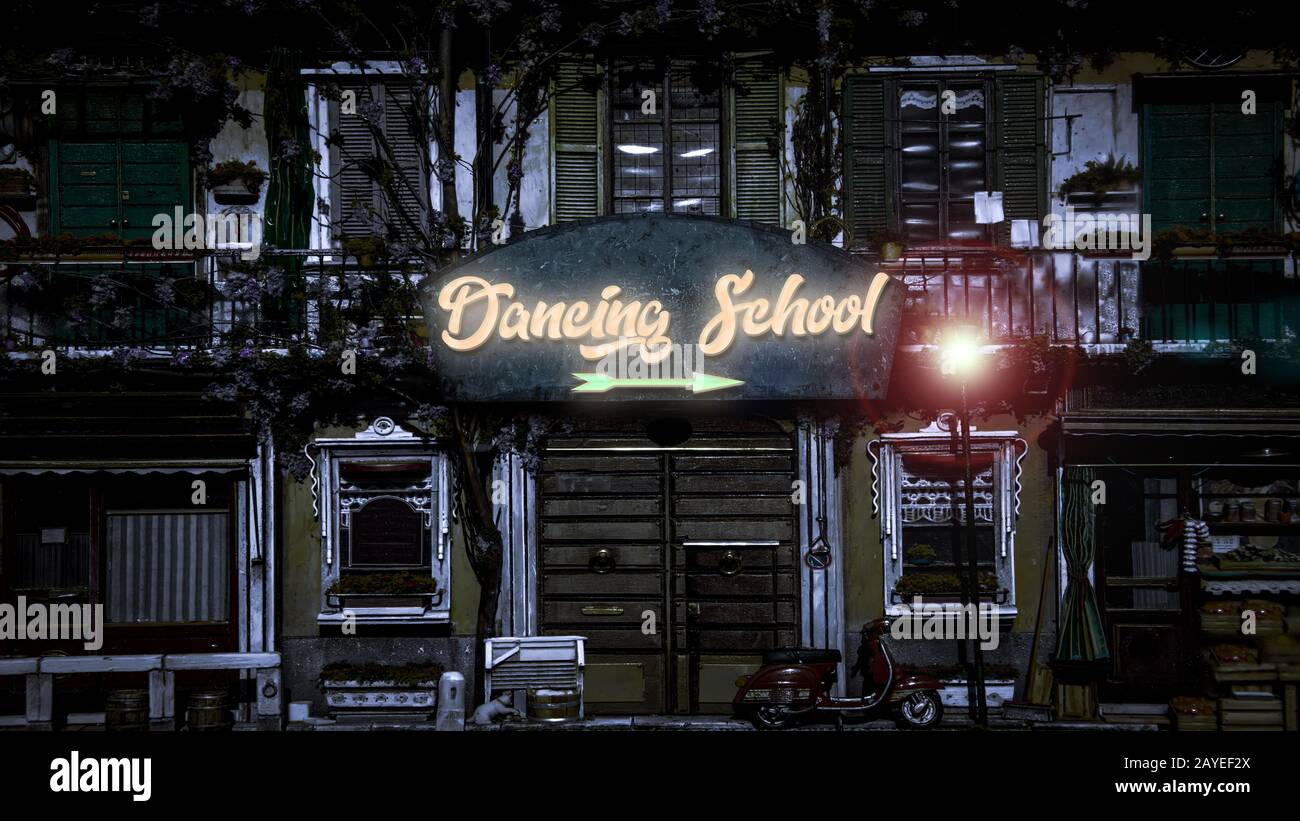 Dancing dance school sign hi-res stock photography and images - Alamy