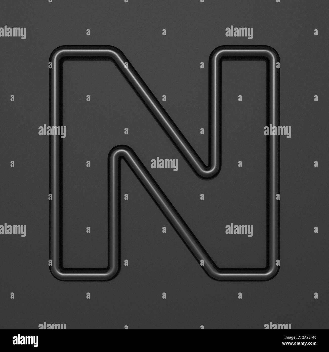 White capital letter n Black and White Stock Photos & Images - Alamy