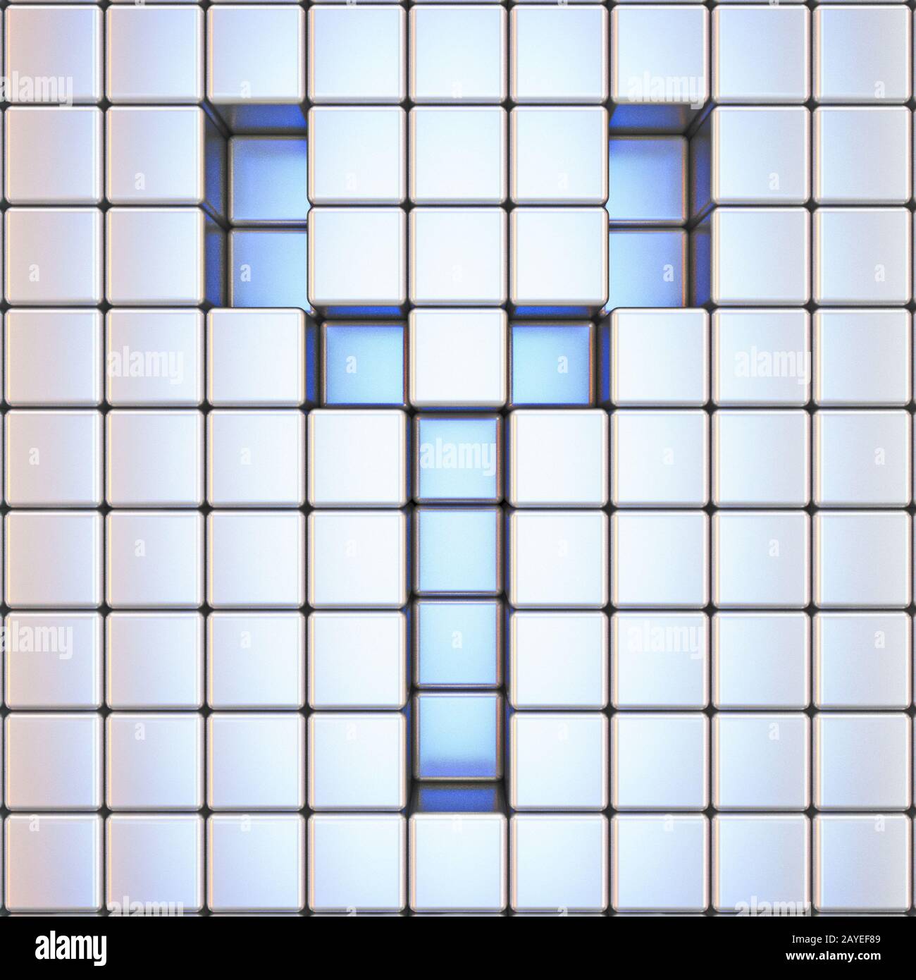 Cube grid Letter Y 3D Stock Photo - Alamy