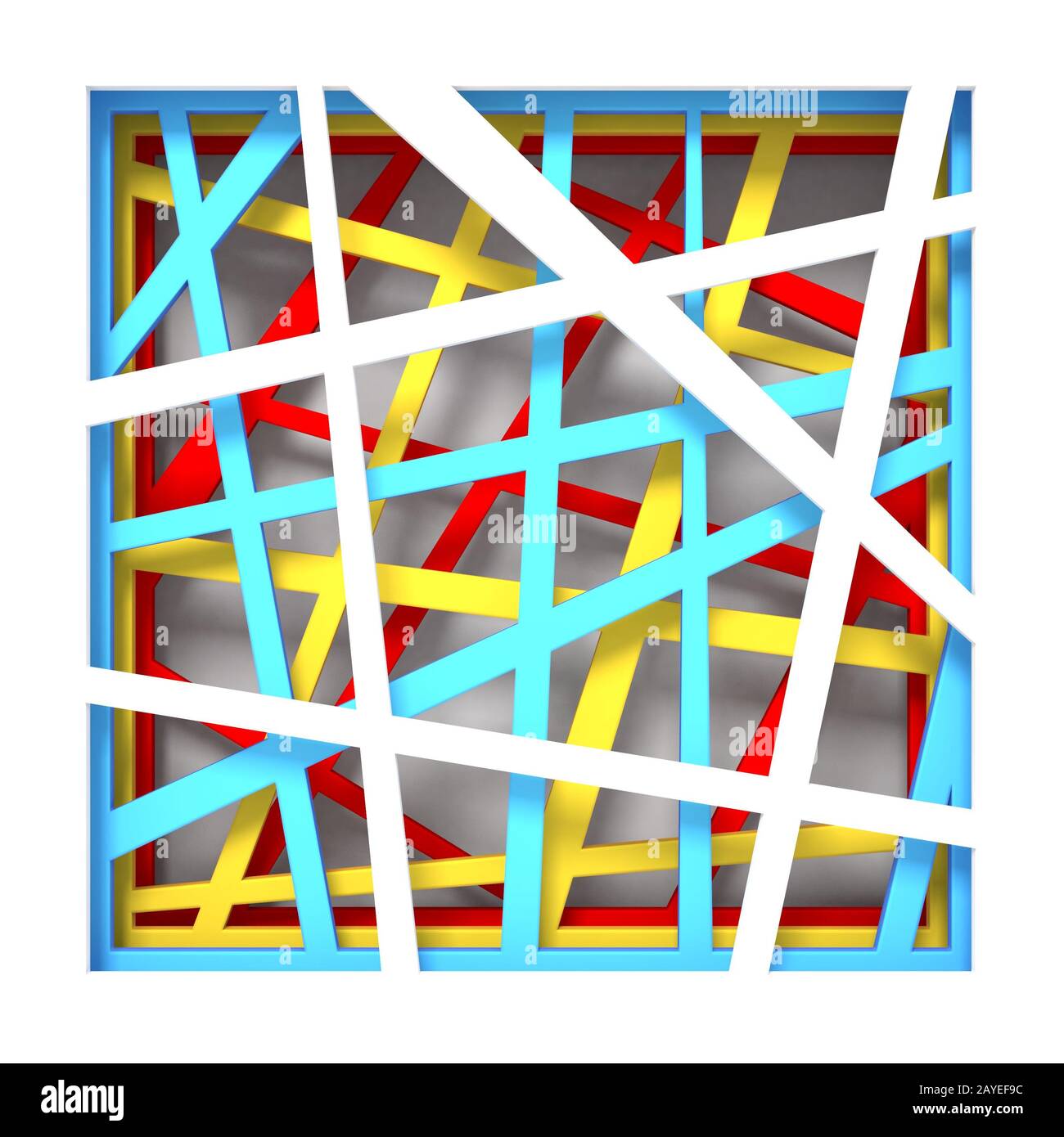 Rendering abstract modern cut paper hi-res stock photography and images ...
