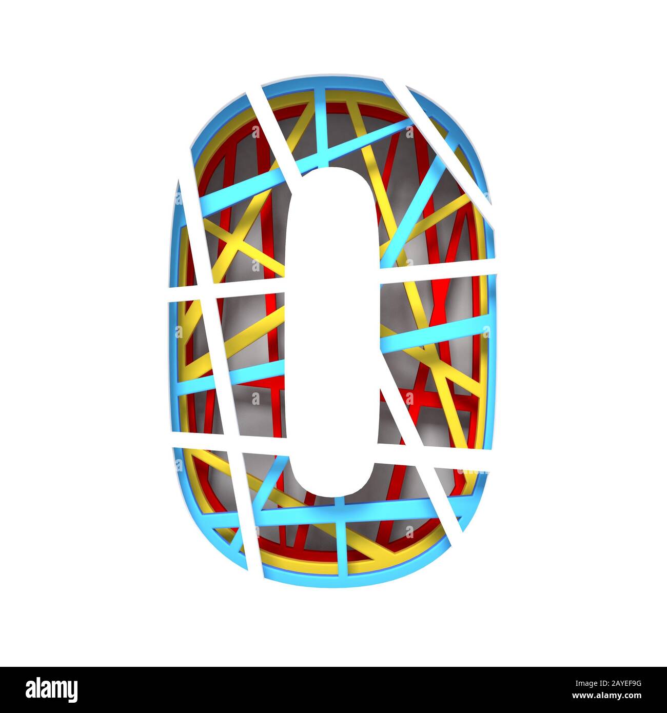 Paper cut out font letter hi-res stock photography and images - Alamy