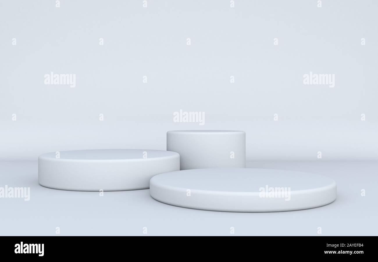 Product display cylinder podium 3D Stock Photo - Alamy
