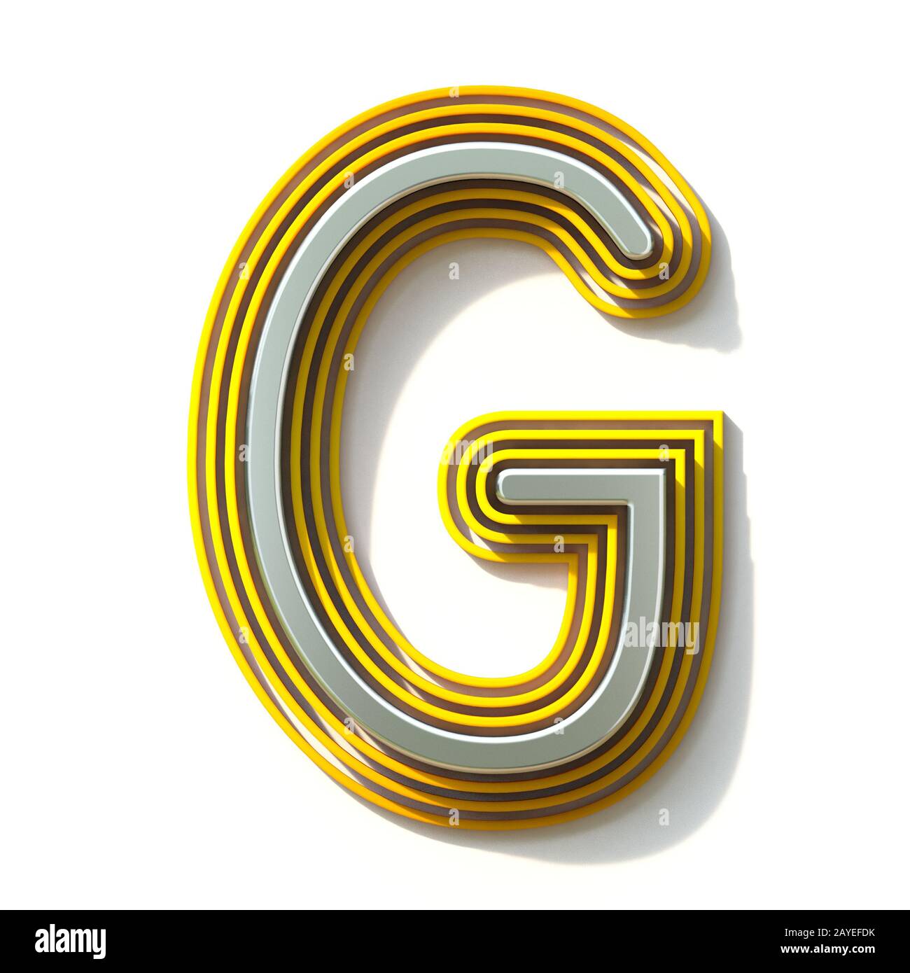 Alphabet G In 3d