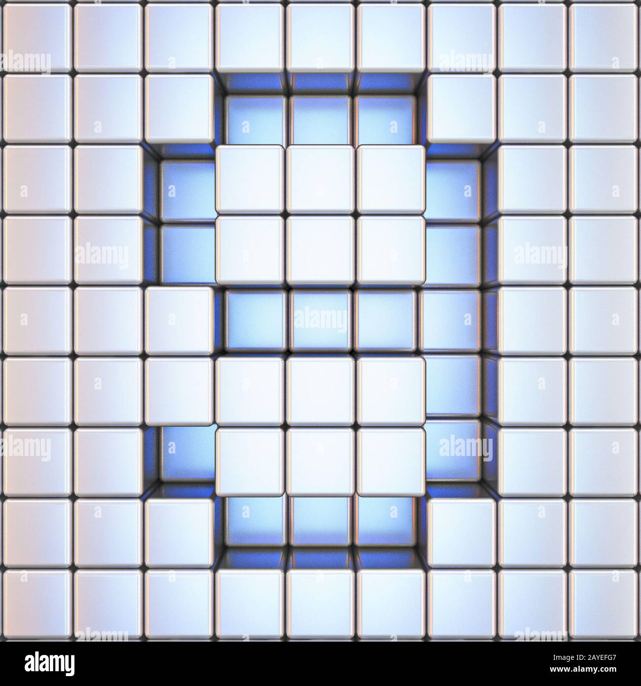 Cube grid Number 9 NINE 3D Stock Photo - Alamy