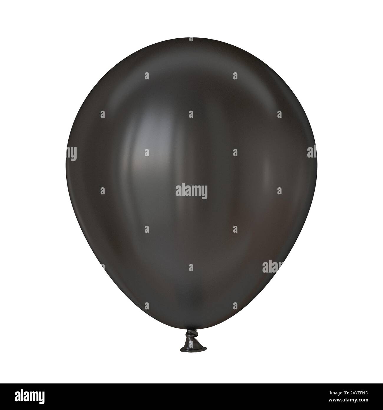 Single black balloon 3D Stock Photo - Alamy