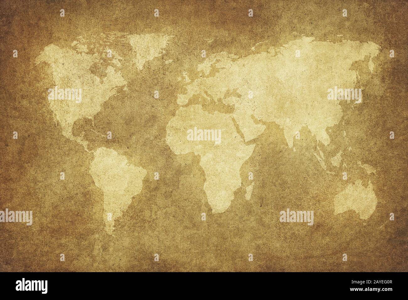 grunge map of the world Stock Photo - Alamy