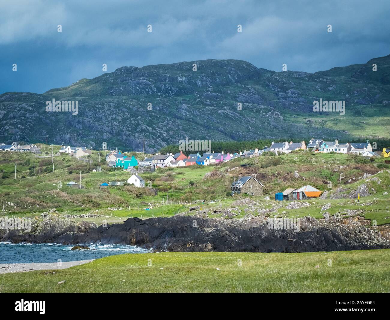 Village of Eyeries on Beara Ring in Ireland Stock Photo - Alamy