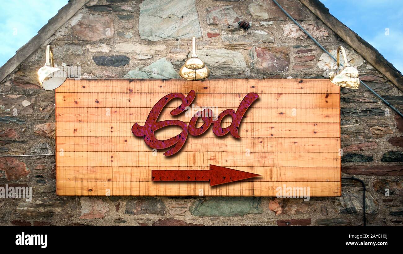 Street Sign to God Stock Photo - Alamy