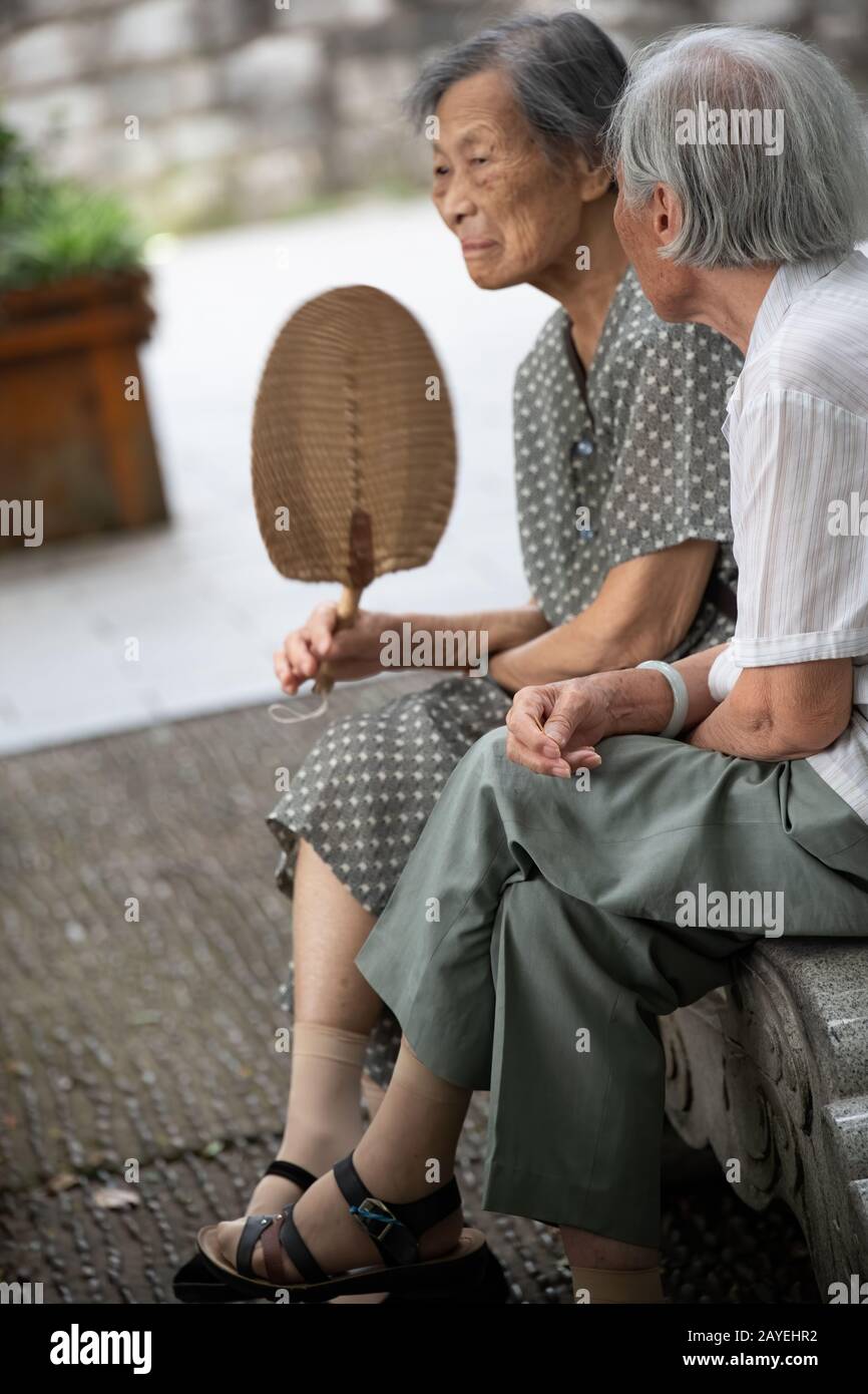 Asian pensioners hi-res stock photography and images - Alamy