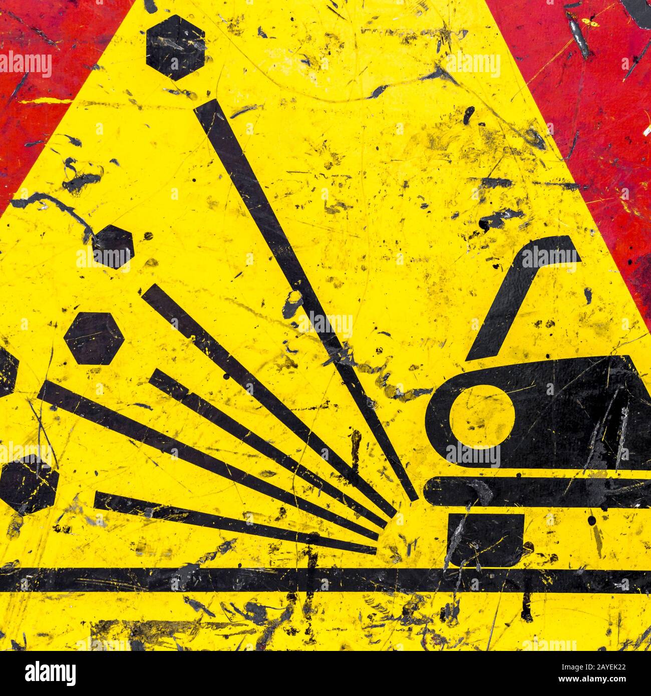 Danger unstable road sign hi-res stock photography and images - Alamy