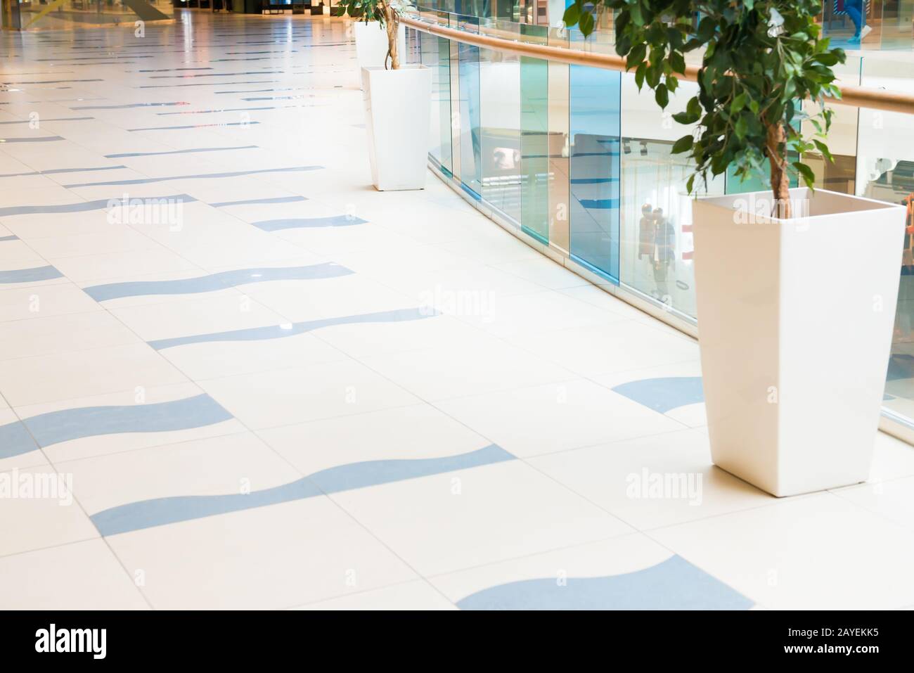 Futuristic interior of modern mall Stock Photo - Alamy