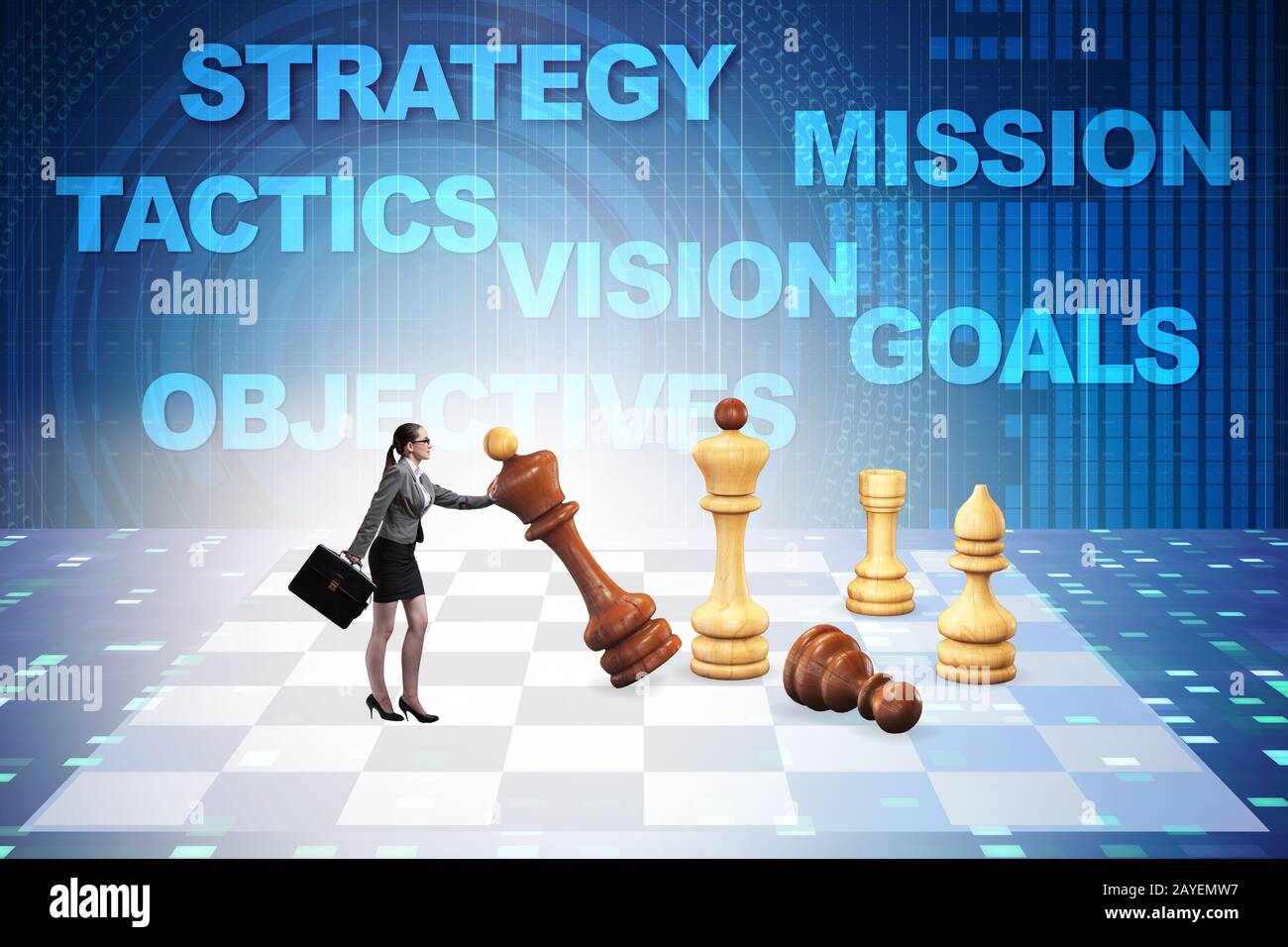 Strategy and tactics concept with businessman hi-res stock photography ...