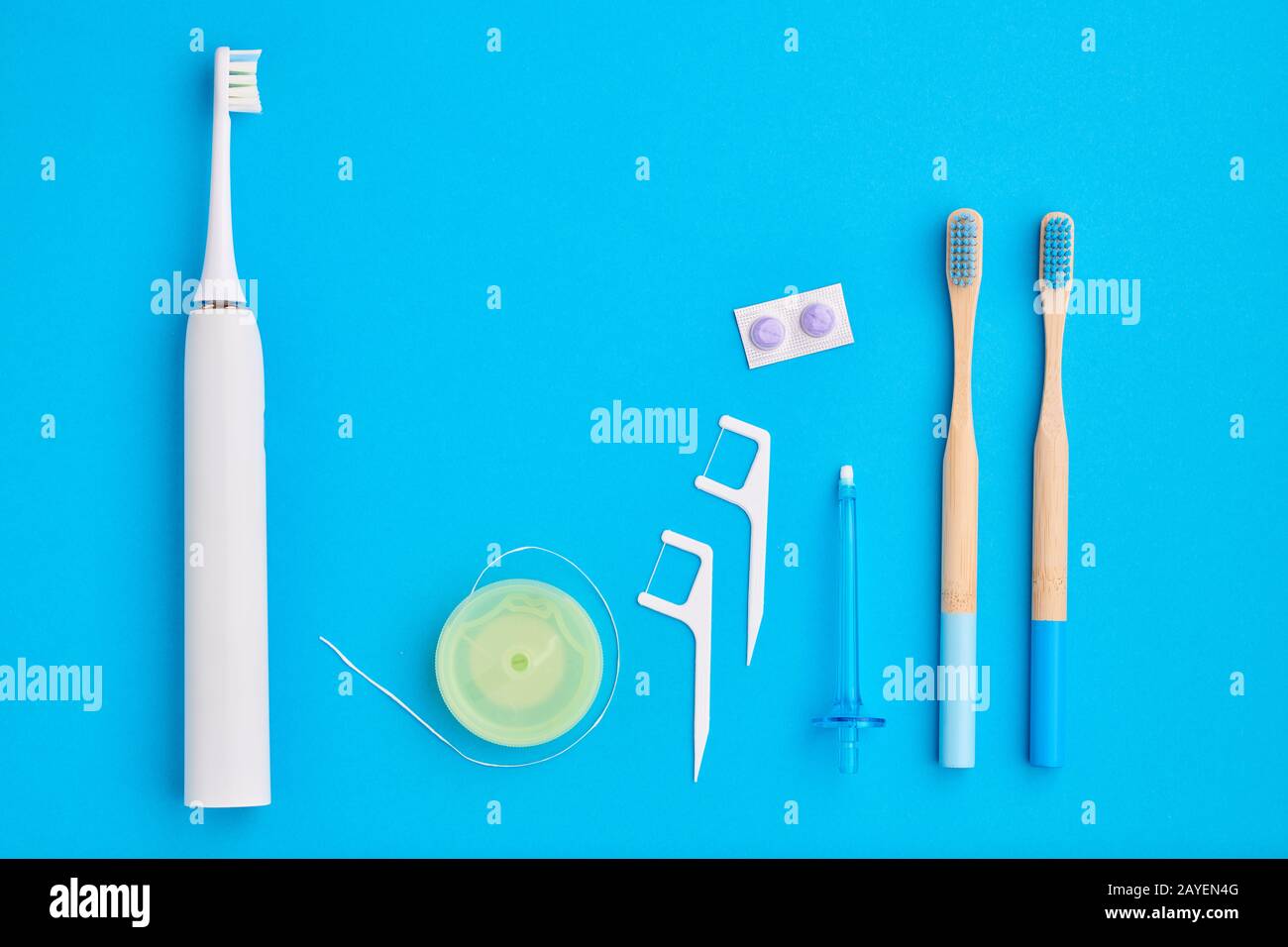 Toothbrushes and oral care tools Stock Photo - Alamy