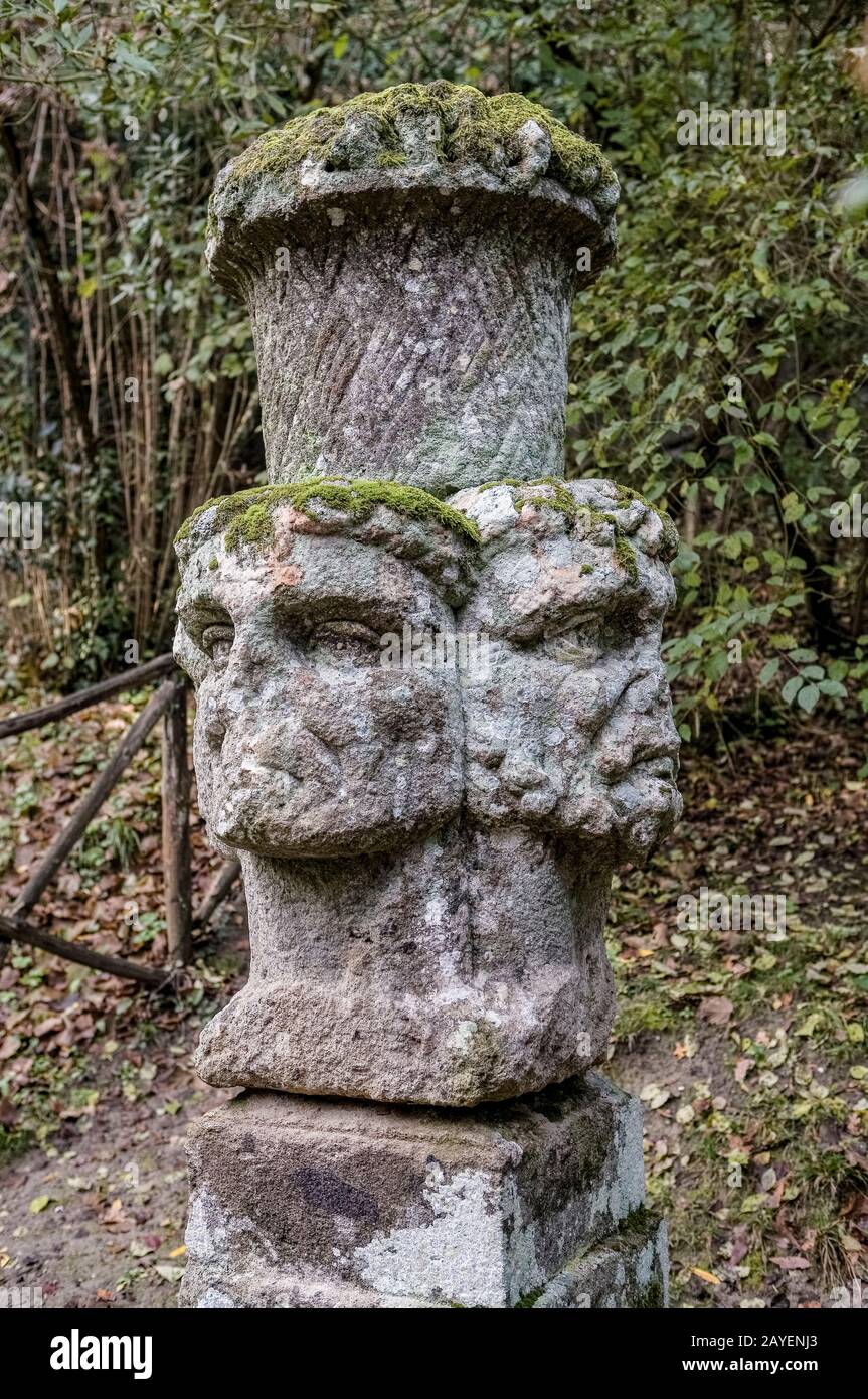Italy, Lazio, the Bomarzo garden Of Monster ( Giardino Dei Mostri Stock ...