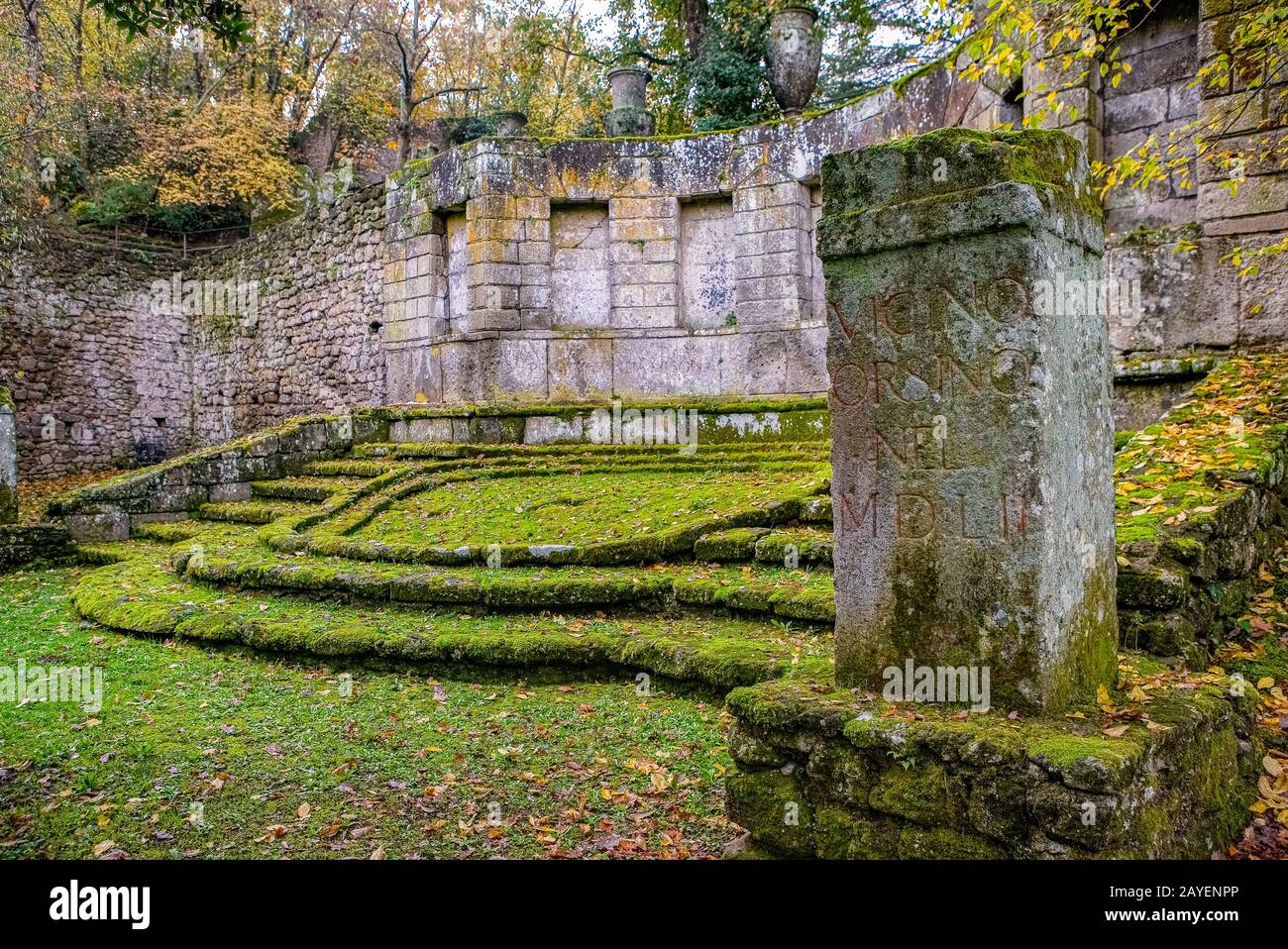 Italy, Lazio, the Bomarzo garden Of Monster ( Giardino Dei Mostri ...