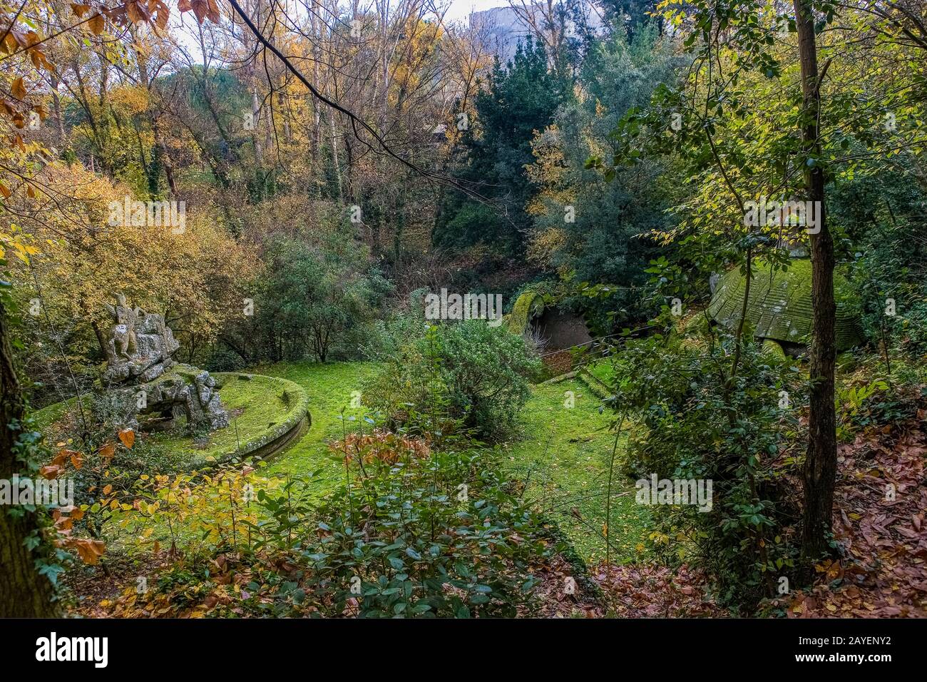 Italy, Lazio, the Bomarzo garden Of Monster ( Giardino Dei Mostri ...