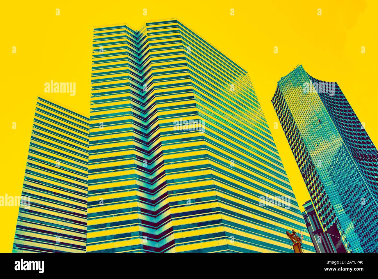 illustrated background of a business building in a modern city with a ...