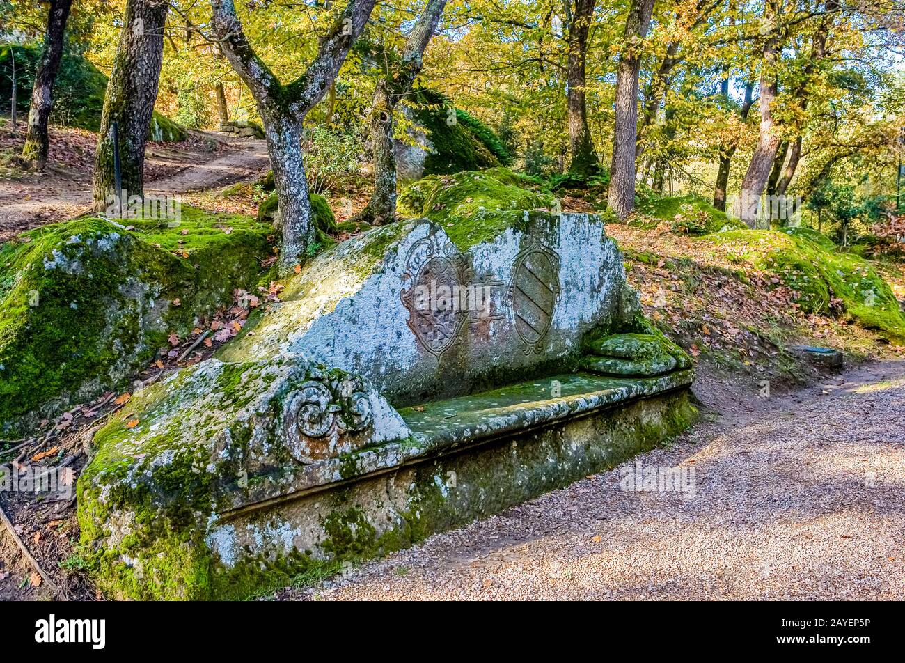 Italy, Lazio, the Bomarzo garden Of Monster ( Giardino Dei Mostri ...
