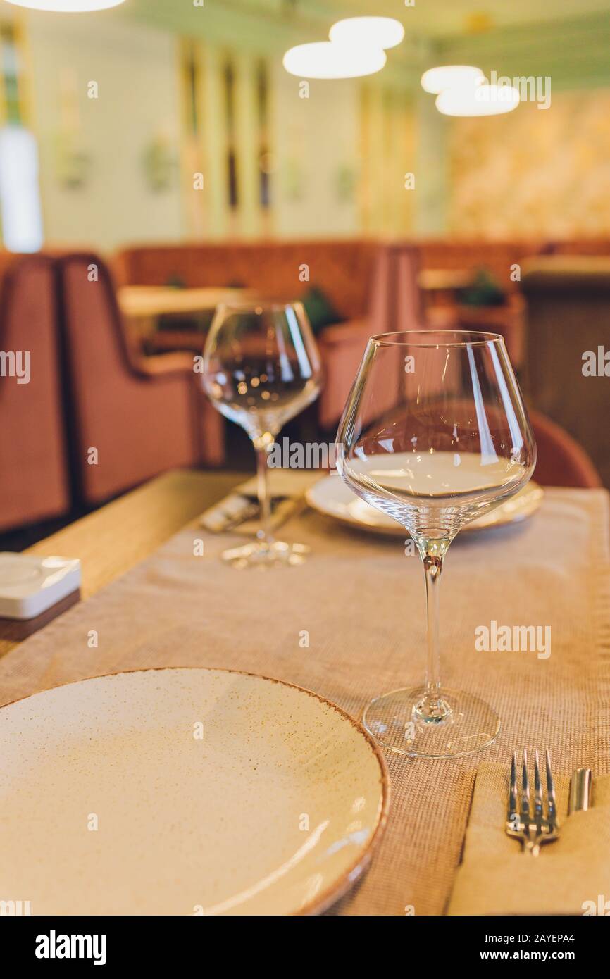 Beautifully served dishes on the kitchen table Stock Photo - Alamy
