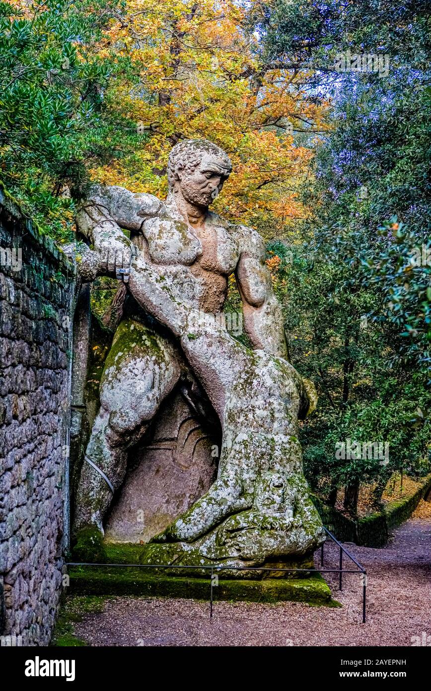 Italy, Lazio, the Bomarzo garden Of Monster ( Giardino Dei Mostri ...
