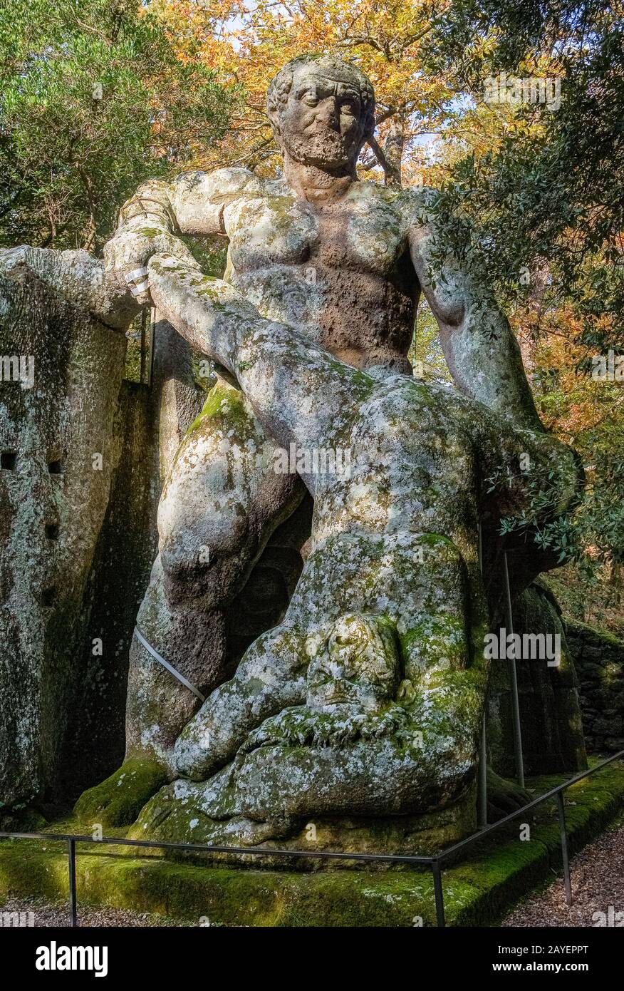 Italy, Lazio, the Bomarzo garden Of Monster ( Giardino Dei Mostri ...
