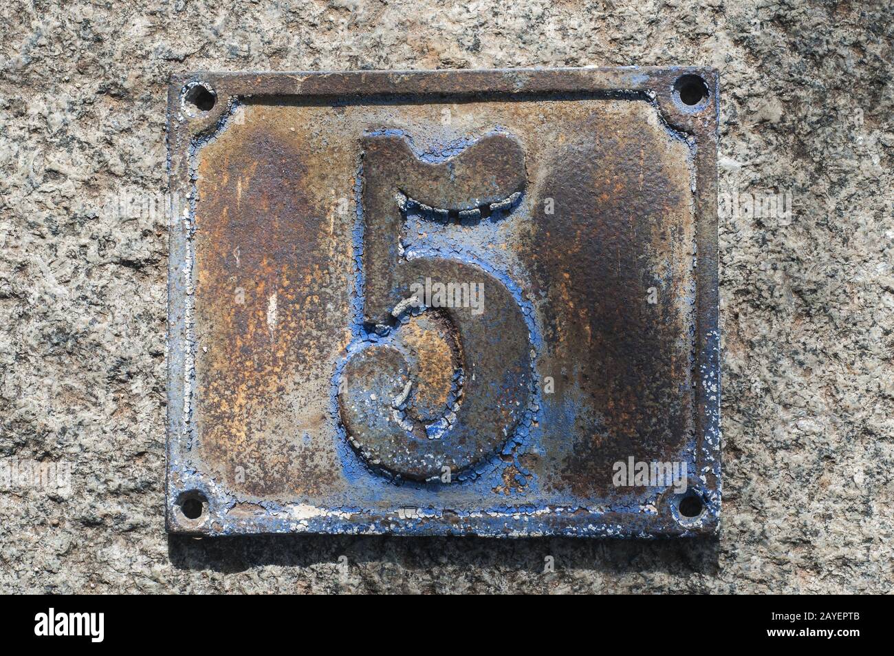 Cast iron number plate hi-res stock photography and images - Alamy