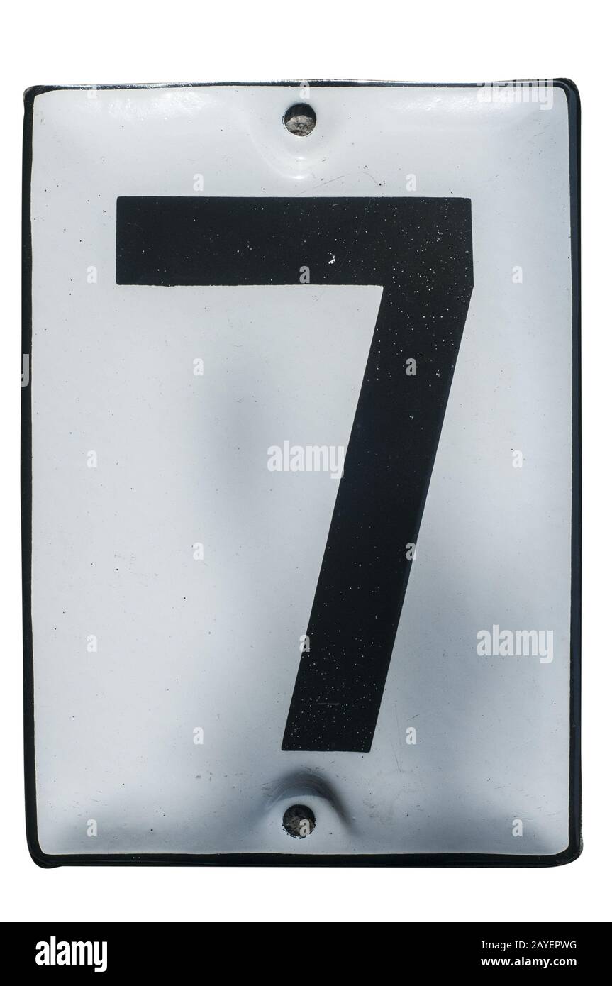 Street number 7 Cut Out Stock Images & Pictures - Alamy