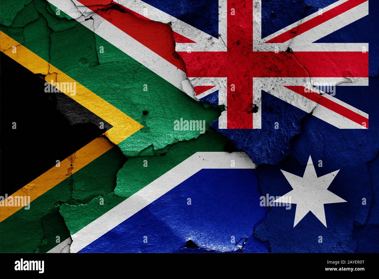 Africa australia flag hi-res stock photography and images - Alamy