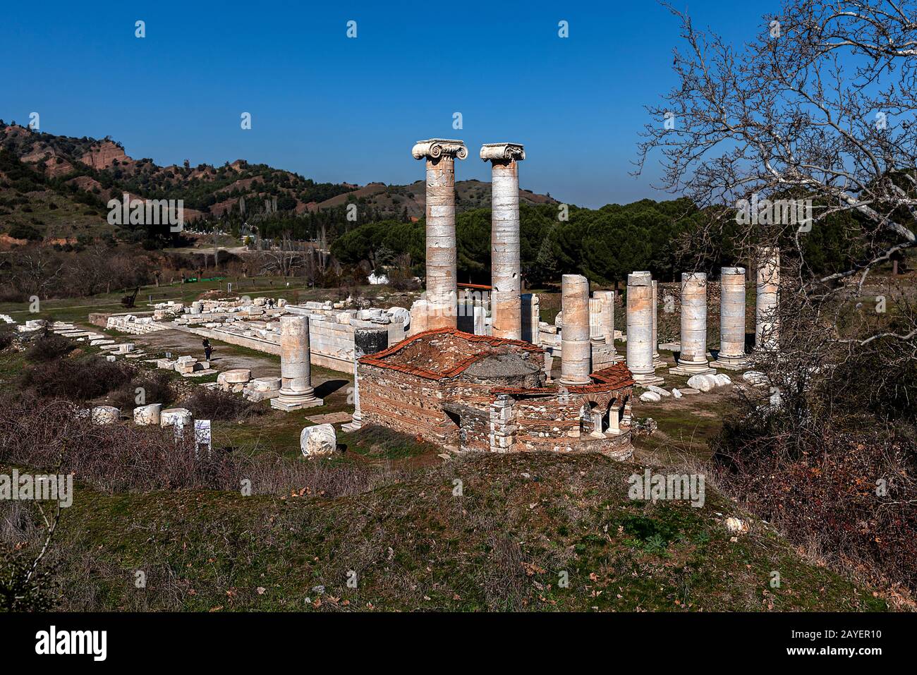 Located between the ridges of Tmolos Mountain and the acropolis of the ...