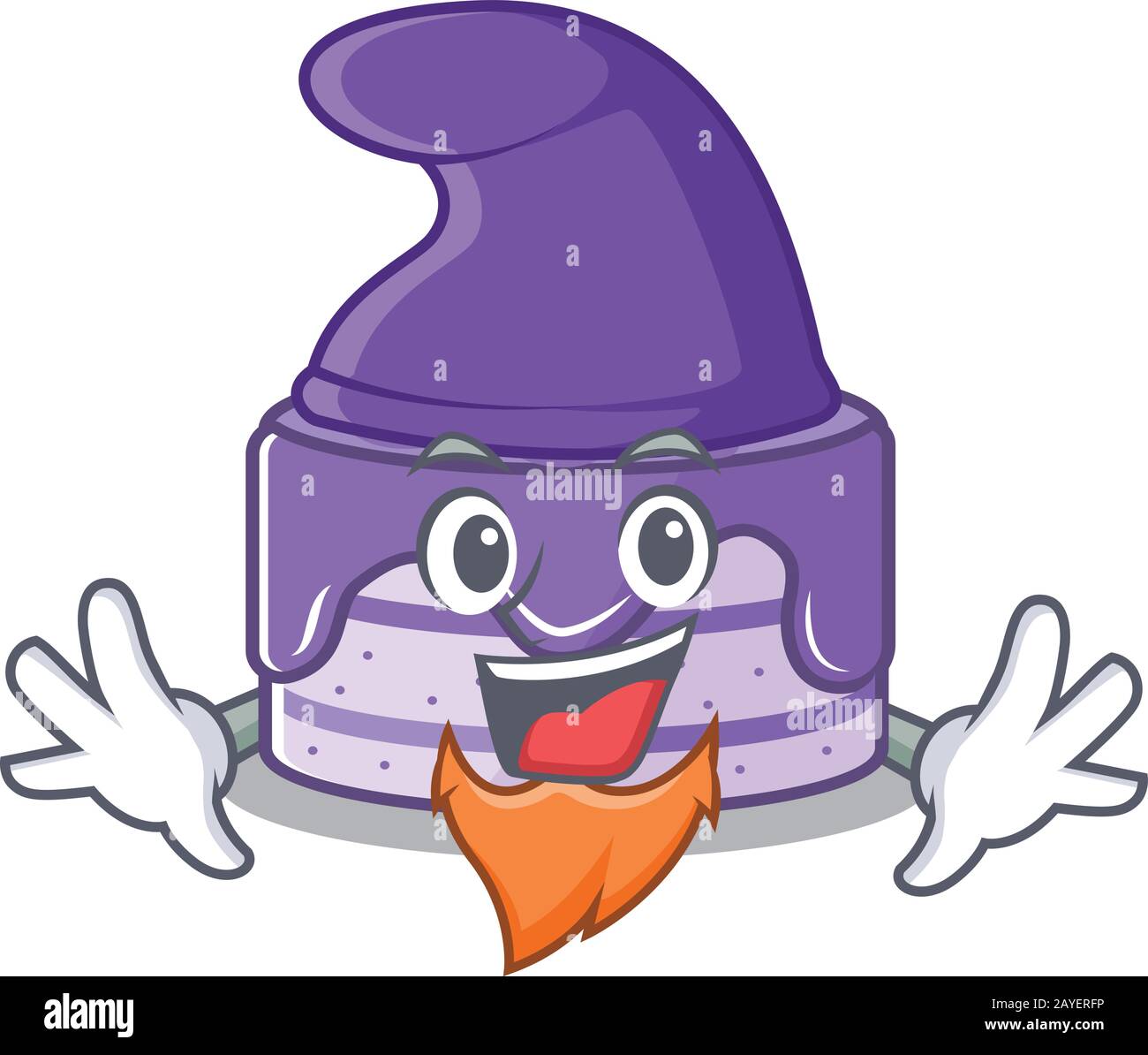 cartoon mascot of funny blueberry cake dressed as an Elf Stock Vector ...