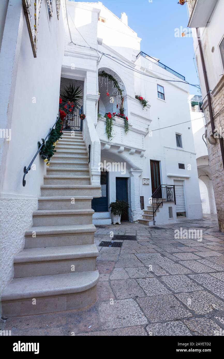 Italian village stairs hi-res stock photography and images - Alamy