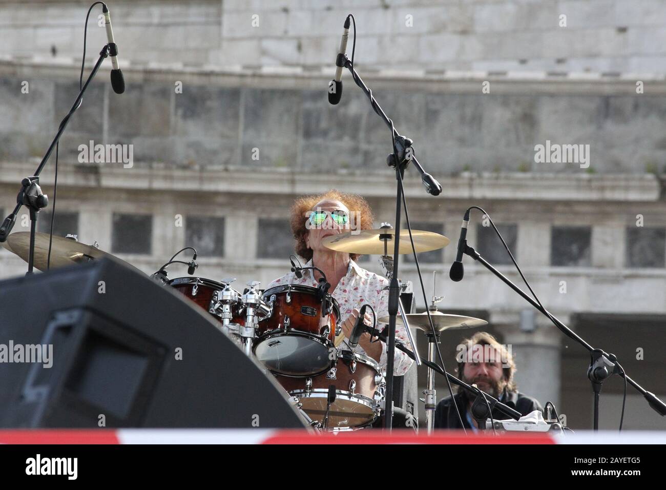 Napoli, Italy. 01st May, 2018. Franco Del Prete, drummer of NAPOLI ...