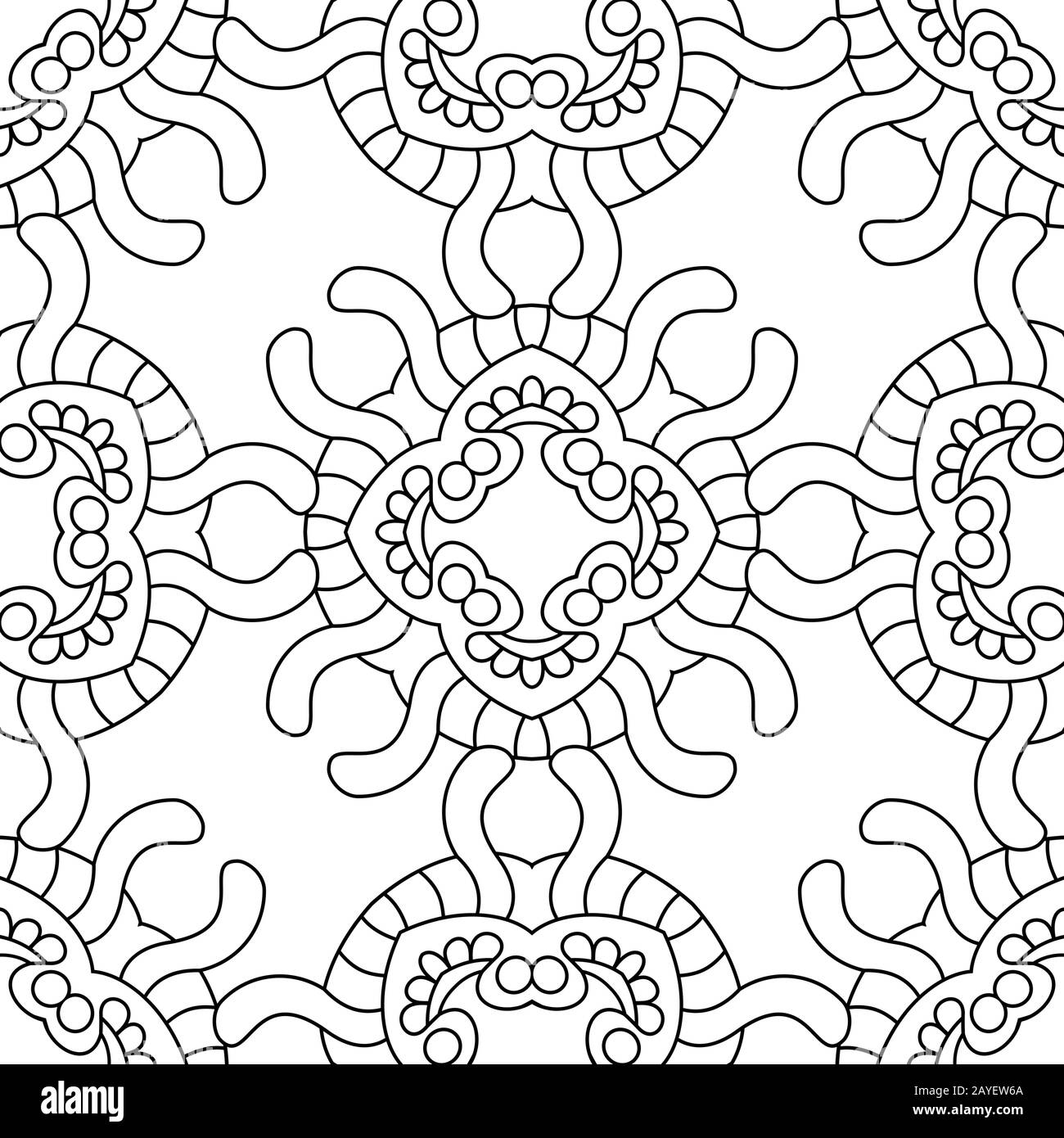 Seamless background jellyfish Cut Out Stock Images & Pictures - Alamy