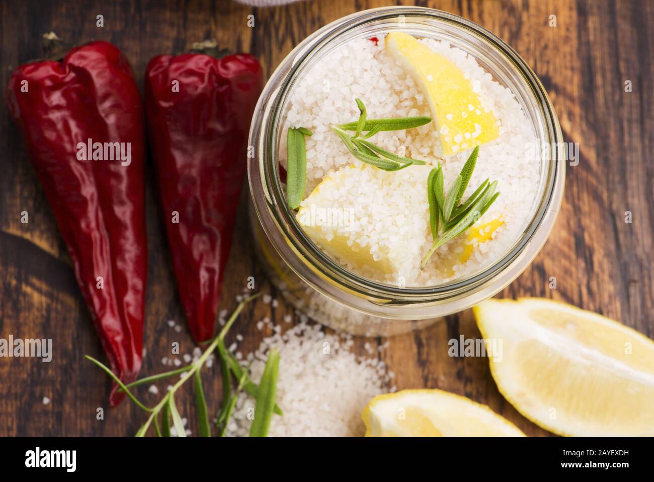 Salt lemons hi-res stock photography and images - Alamy