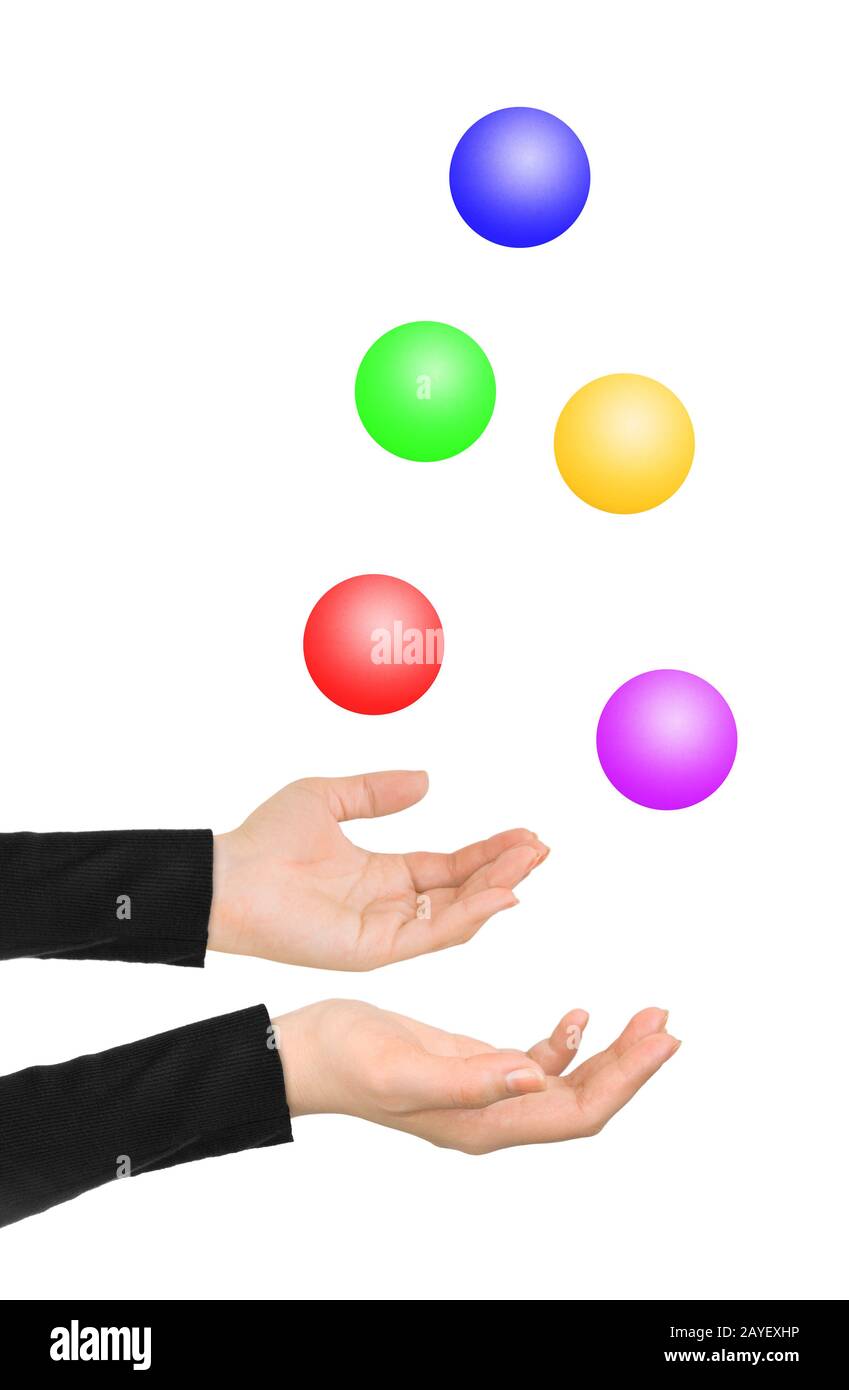 Female juggling Cut Out Stock Images & Pictures - Alamy