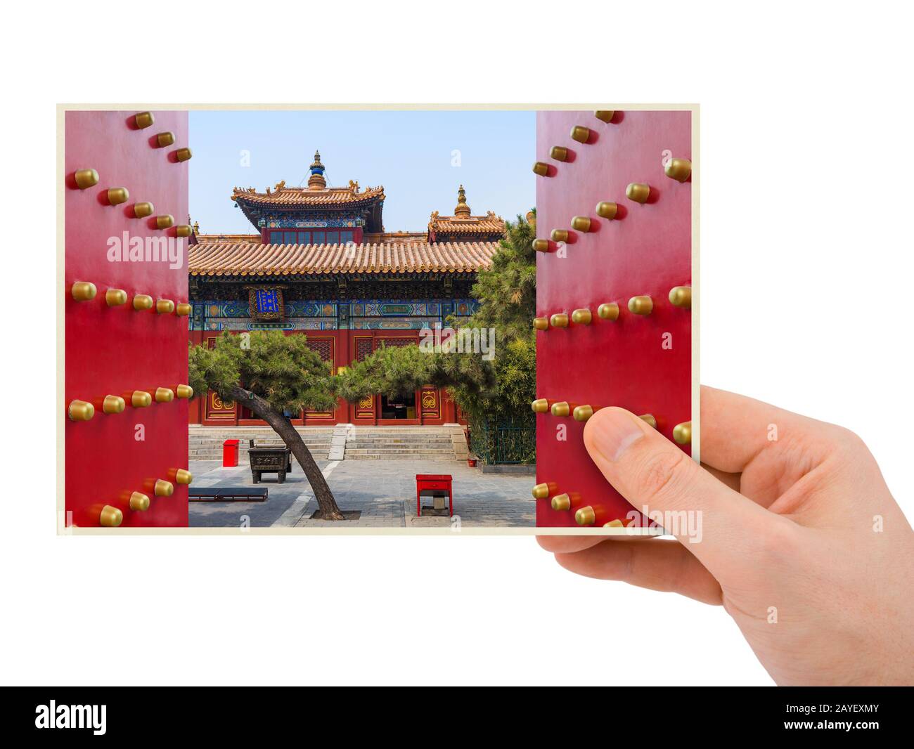 Hand and Lama Yonghe Temple in Beijing China (my photo Stock Photo - Alamy