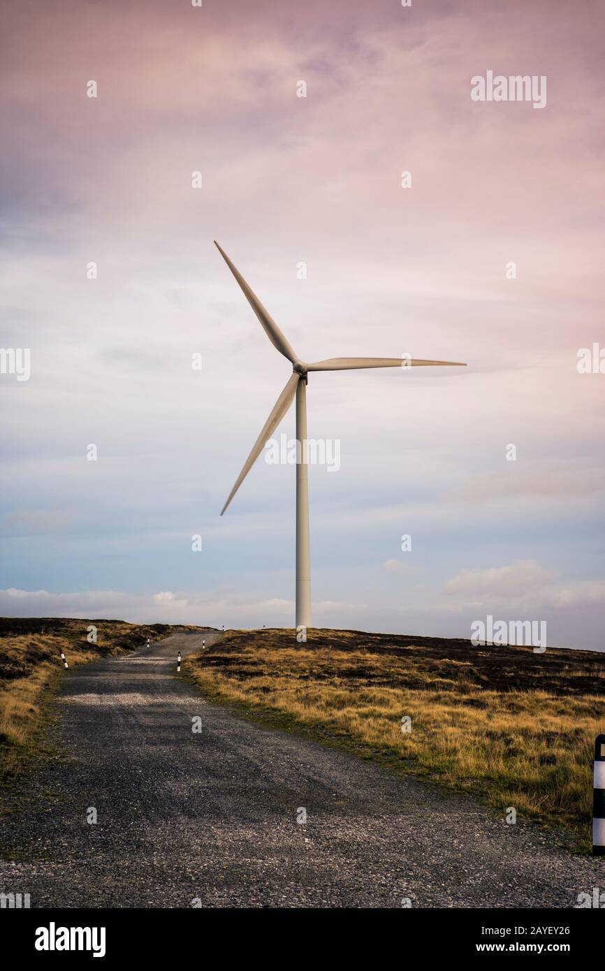 Wind Turbine, Ovenden Moor Windfarm, Yorkshire, UK Stock Photo - Alamy