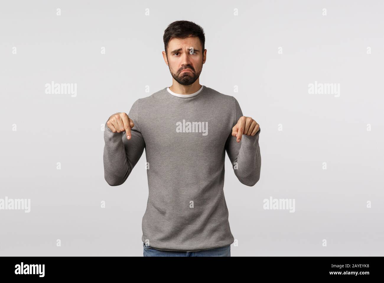 Person Pointing Down High Resolution Stock Photography and Images - Alamy