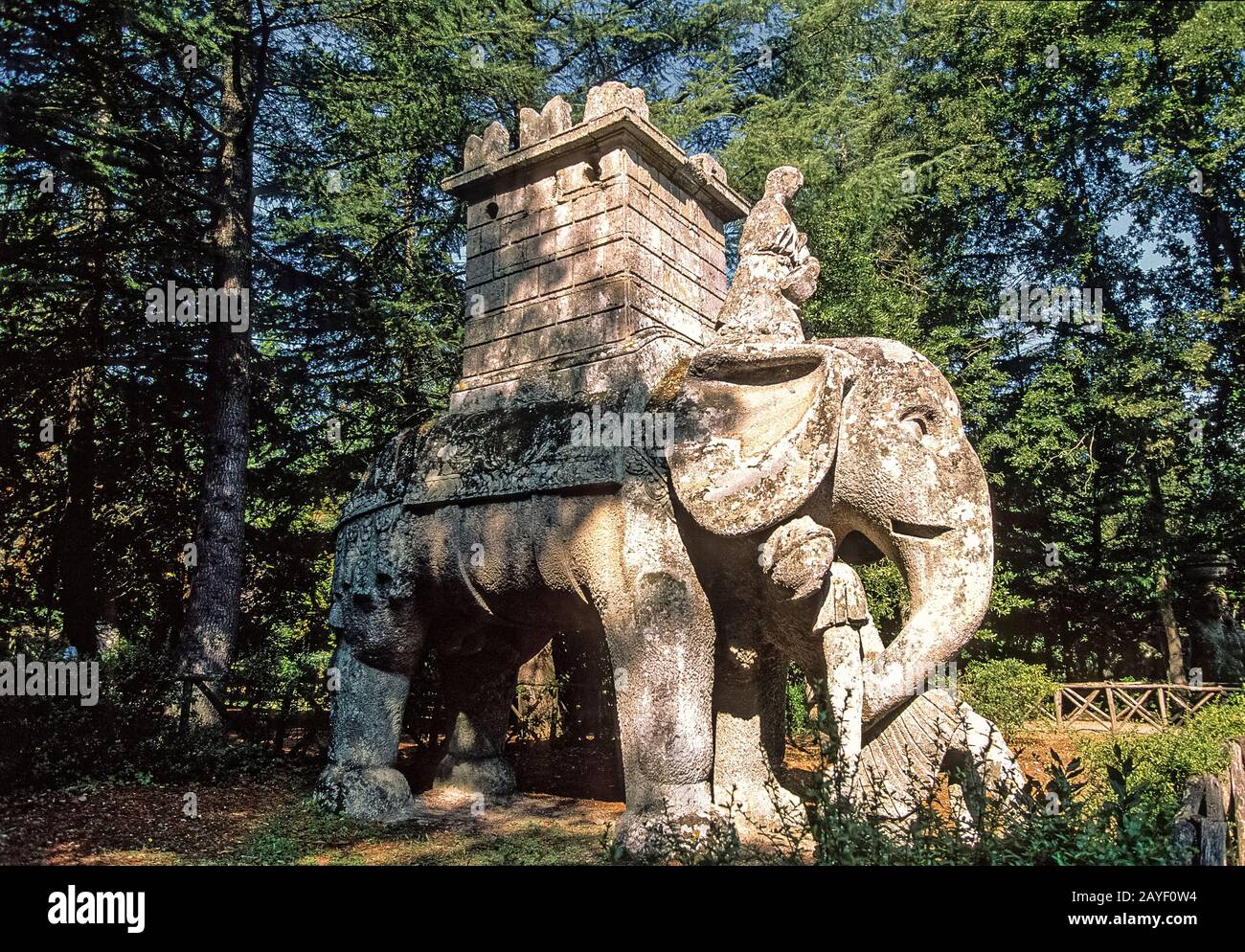 Italy, Lazio, the Bomarzo garden Of Monster ( Giardino Dei Mostri ...